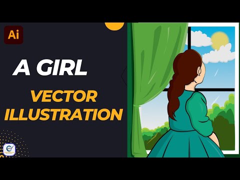 A Girl Vector Illustration | Adobe Illustrator - YouTube