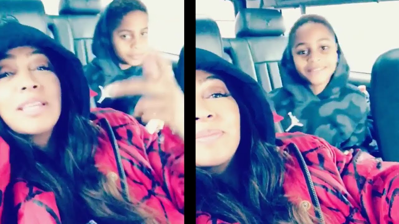 Lala Anthony and son Rap Gucci Mane - I get the bag so cute must watch ...