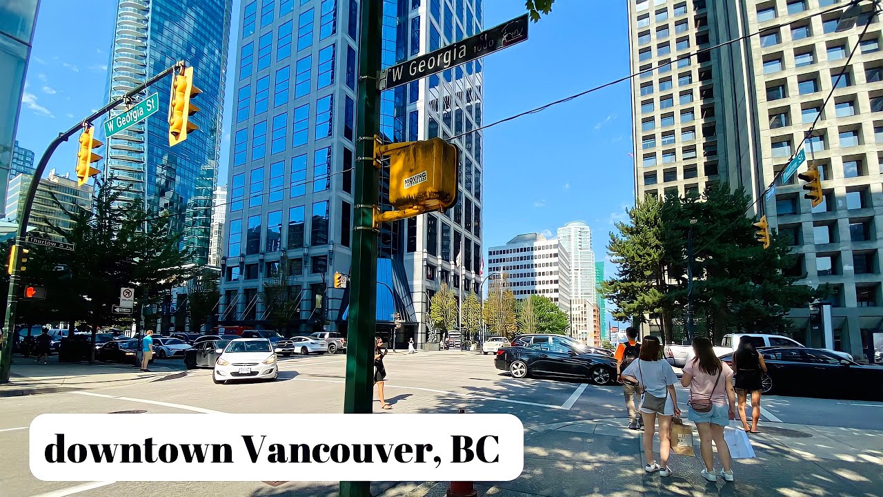 Downtown Vancouver Tour, Summer Time, Canada, BC, asmr - YouTube