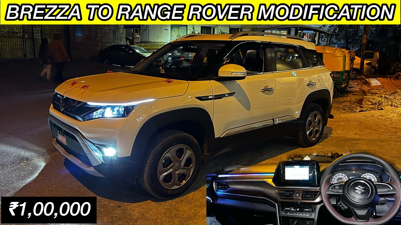 BREZZA 2022 MODIFIED 🔥 interior Upgrade 🔥 Brezza Modification 🤩 LXI TO ...