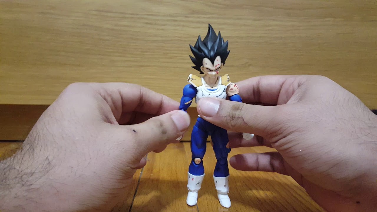 Battle damaged Vegeta custom figure - YouTube