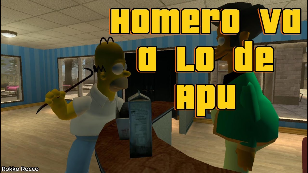 Homero va a lo de Apu - YouTube