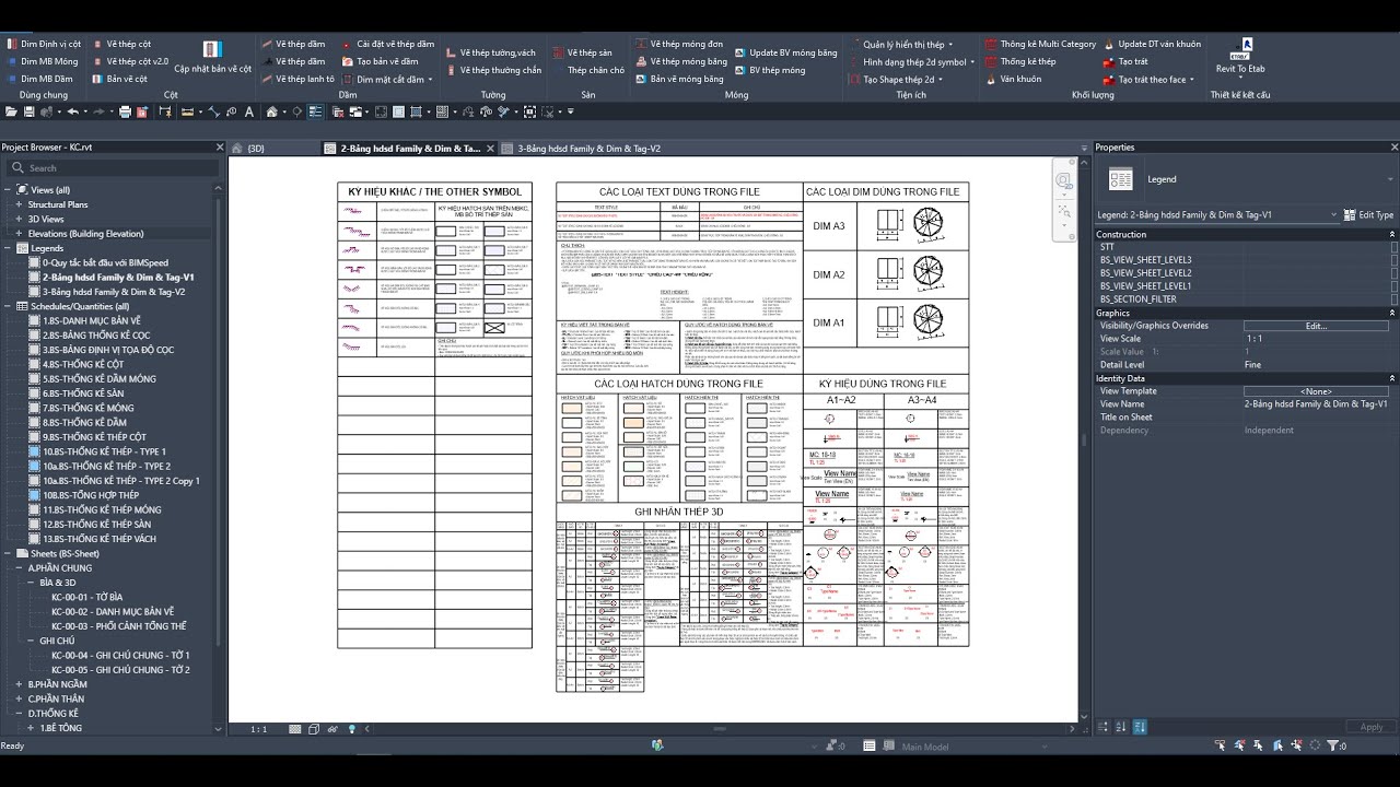 BIM Speed hướng dẫn sử dụng Template Revit Structure 2019-2024 - YouTube