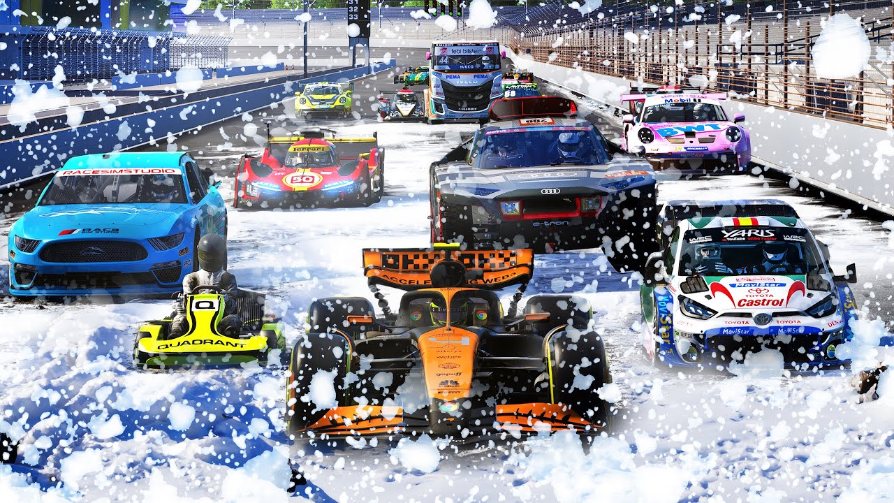 The ULTIMATE Motorsport SNOW Race! - 24 Car Classes at a Snowy ...