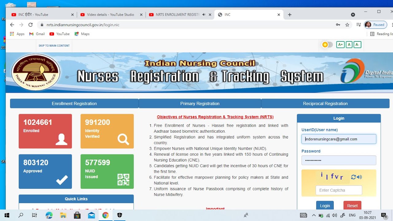 INC INDIAN NURSING COUNCIL REGISTRATION FOR NURSING COLLAGE OF INDIA ...