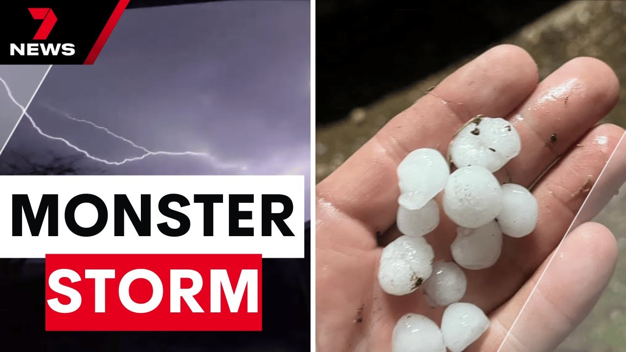 Woman hit by hailstone the size of a golf ball as storms wreak havoc in ...