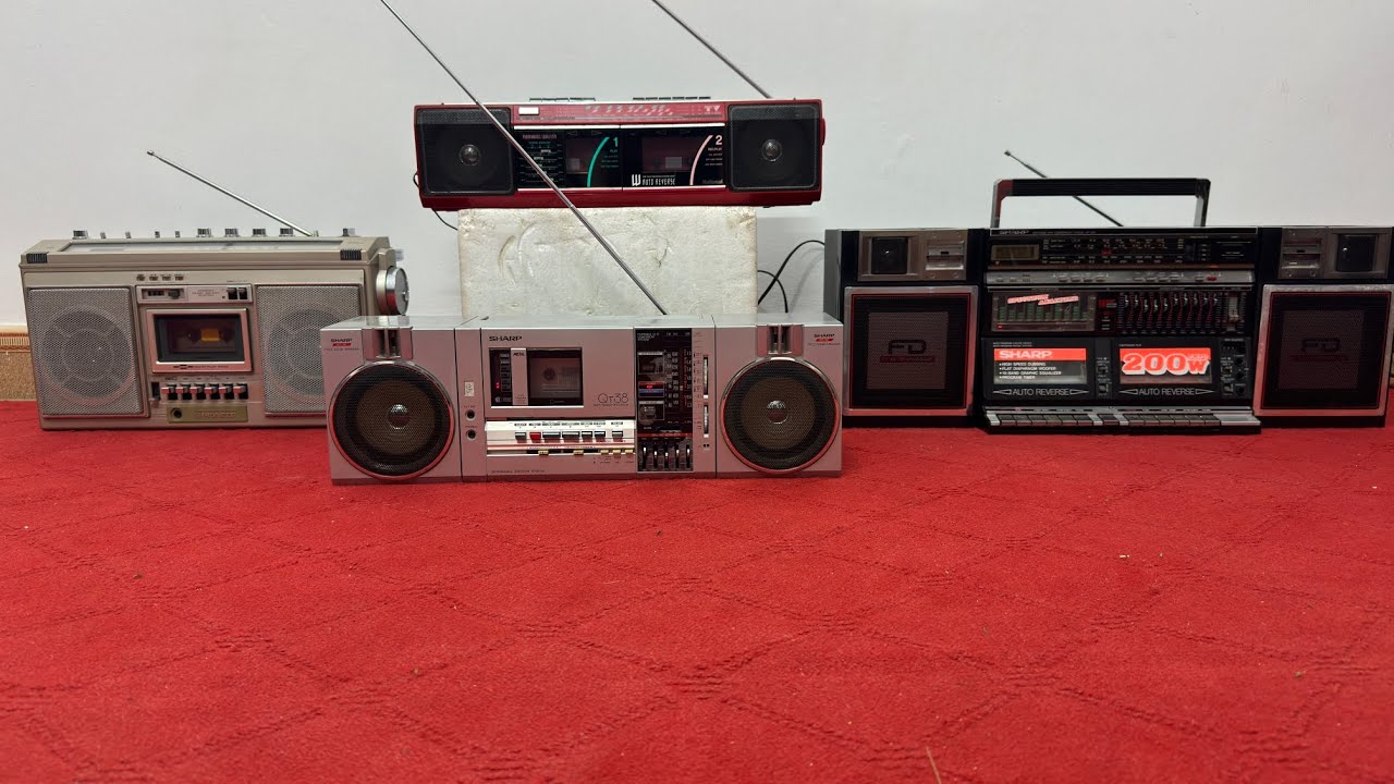 sharp GF939;sharp QT38;national RX-FW32; pioneer SK6|| hoạt động hoàn ...