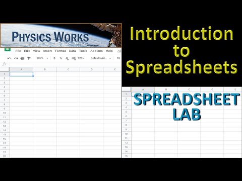 Spreadsheet Practice (Introduction: Part 4 of 6) Physics and AP Physics ...