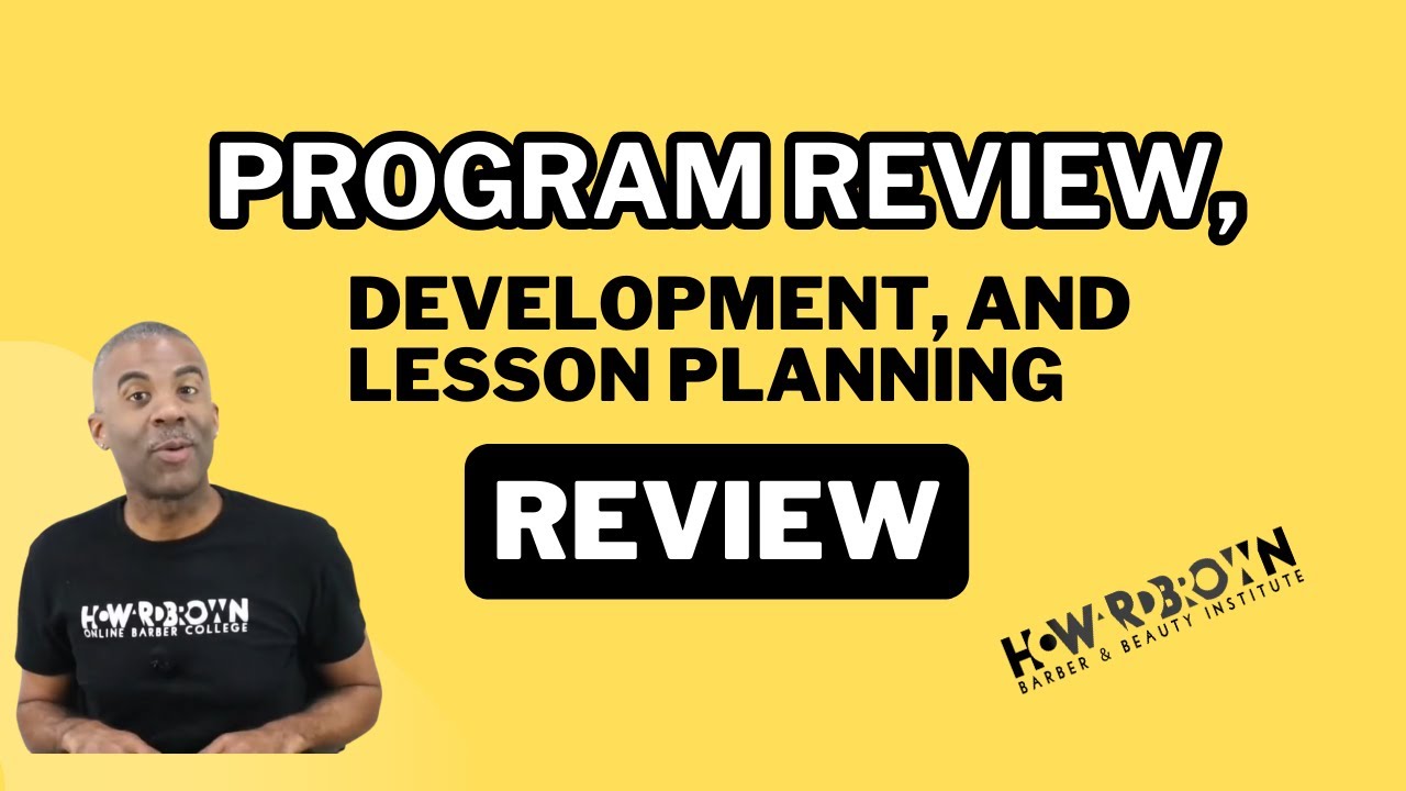 Program Review, Development, and Lesson Planning | Master Educator ...