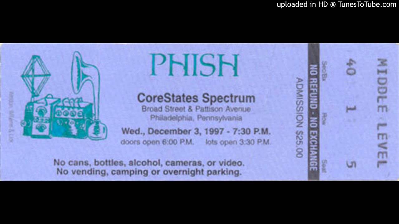 Phish - December 3, 1997 CoreStates Spectrum - Philadelphia, PA - YouTube