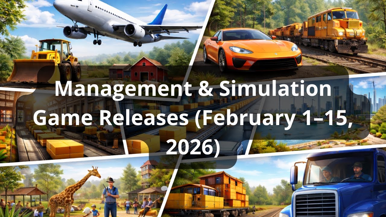 Management & Simulation Game Releases (February 1–15, 2026) - YouTube