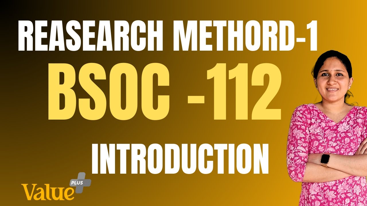 IGNOU | മലയാളം | SOCIOLOGICAL RESEARCH METHODS 1 |BSOC 112 ...