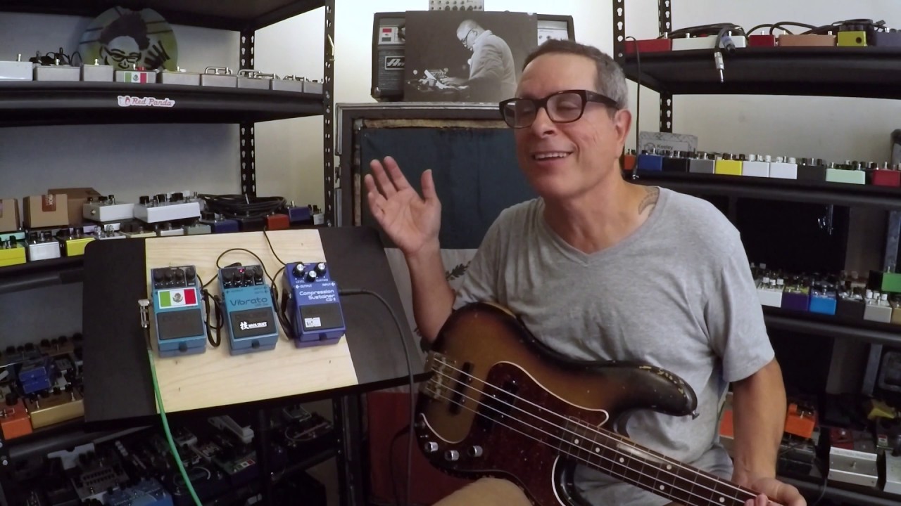 Pedals And Effects: Boss VB-2 vs. VB-2w - YouTube