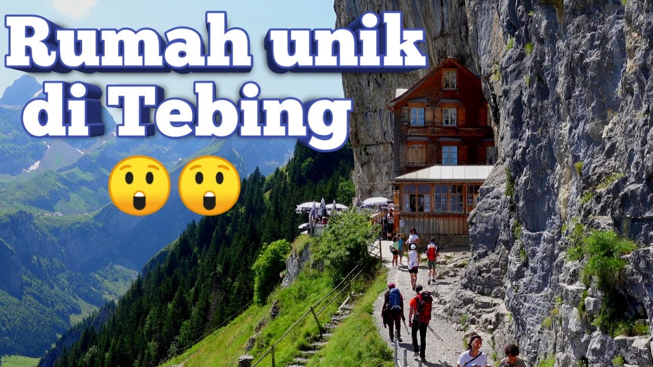 RUMAH UNIK DI TEBING & DIKELILINGI PEMANDANGAN YANG INDAH - YouTube