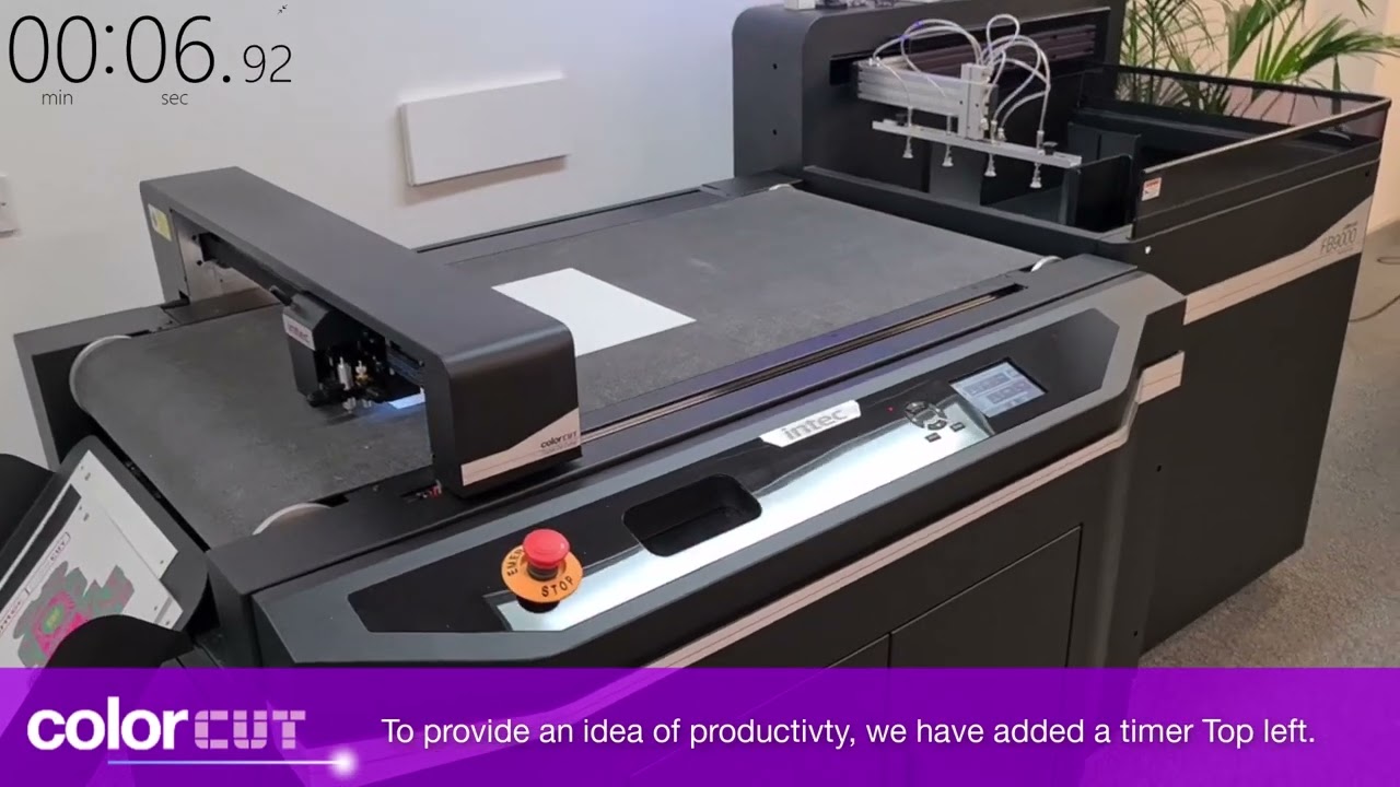 Detailed demo of Intec's FB9000 feeder, plus cutting/creasing with and ...