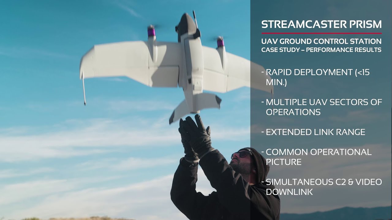 StreamCaster PRISM UAV Ground Control Station Case Study - YouTube
