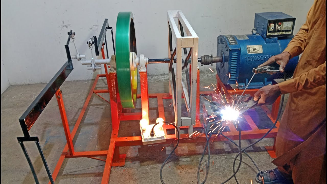 Make Free Energy Generator with Lever And Spring and 15 KW Alternator ...