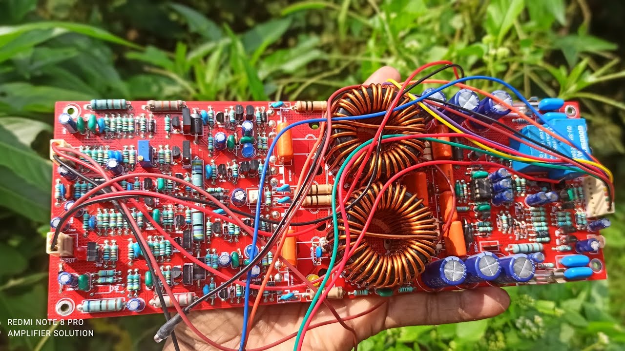 Class D UCD 3kw PCB with input limiter - YouTube