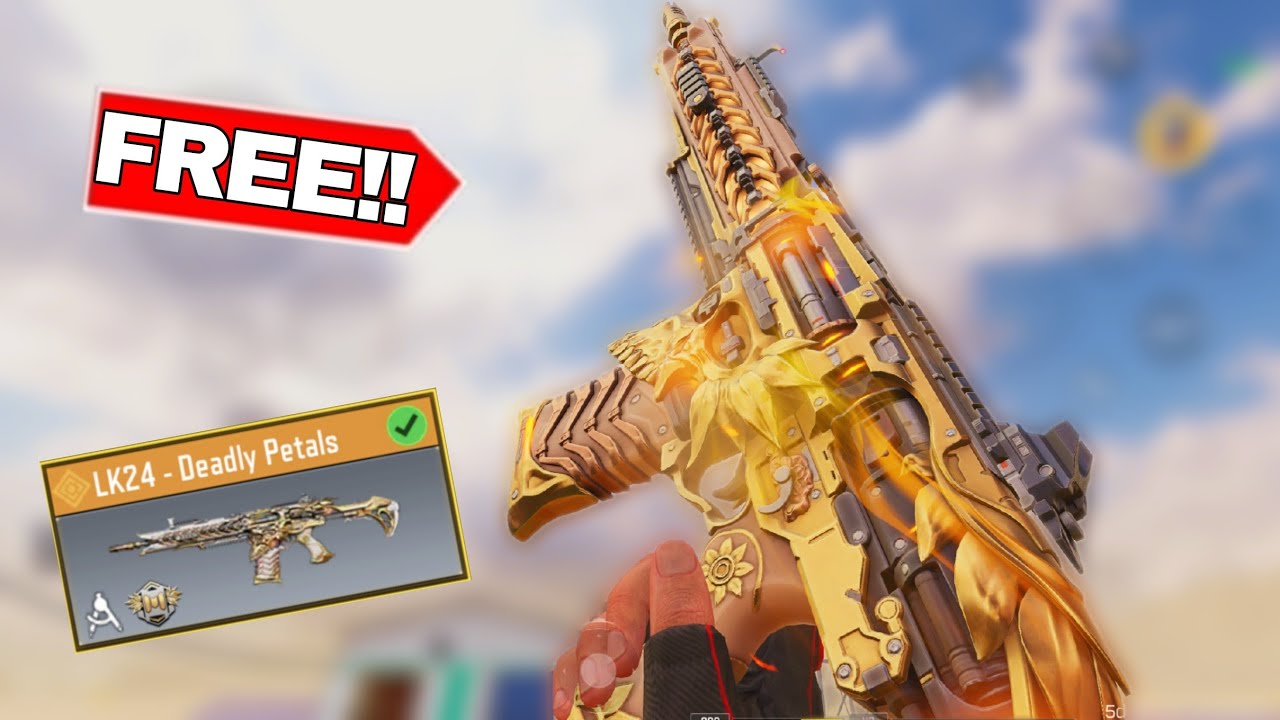 THE FREE LEGENDARY LK-24 DEADLY PETALS IS AMAZING!! BEST COD:MOBILE ...