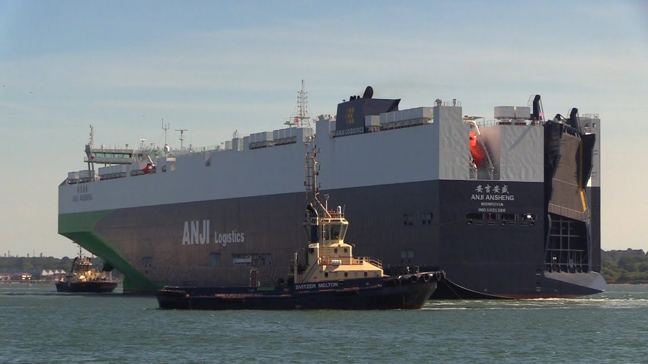 NYK LINE SAGITTARIUS LEADER & ANJI ANSHENG CAR CARRIERS SOUTHAMPTON 13 ...
