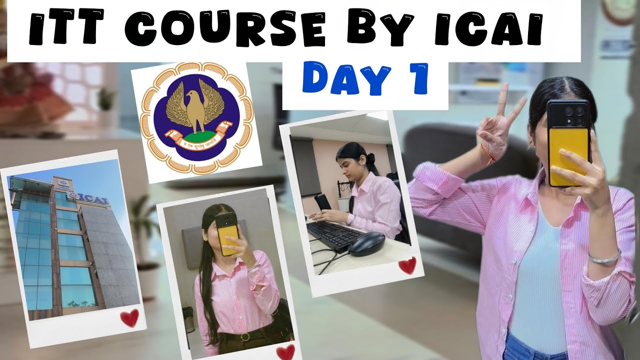 Icai IT TRAINING Day 1 | ICAI IT Training| ITT Vlog Training ICITSS # ...