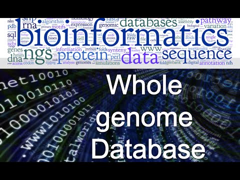 Bioinformatics lecture 10 whole genome database (practical bioinformatics) - YouTube