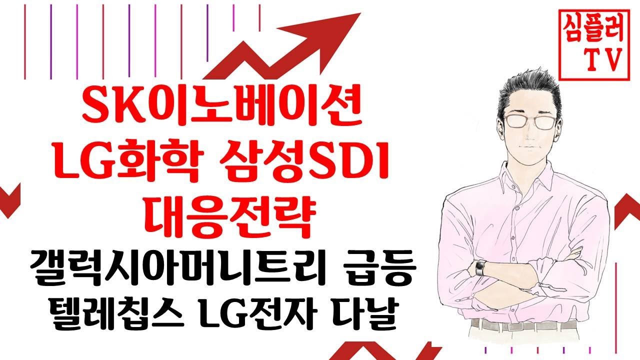 SK이노베이션 LG화학 삼성SDI K배터리 이대로 무너지지 않습니다 / 텔레칩스 기술적차트분석 주가전망 / 갤럭시아머니트리 다날 LG전자 / 한국조선해양 조선주 분석 ...