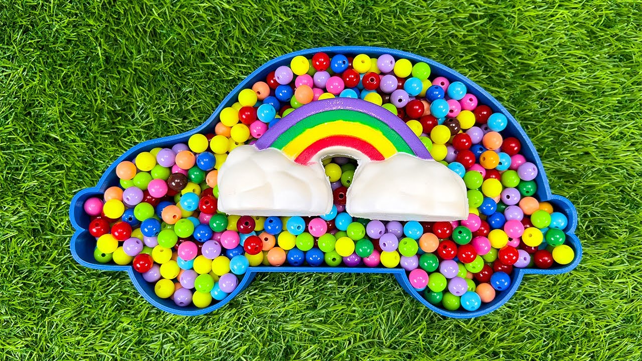 Candy Splash ASMR – Mixing Colorful Treats in Shiny Bathtubs 🌈🍬 - YouTube