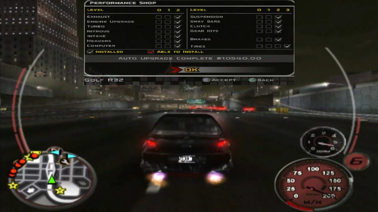 Midnight Club 3: DUB Edition | Career | VW GOLF R32 | BUYING FULL ...