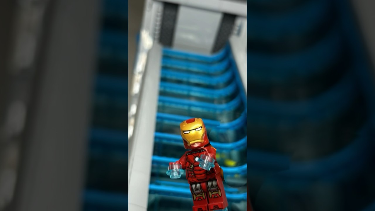 Iron man gets saved from falling off a building #lego #brickstopmotion ...