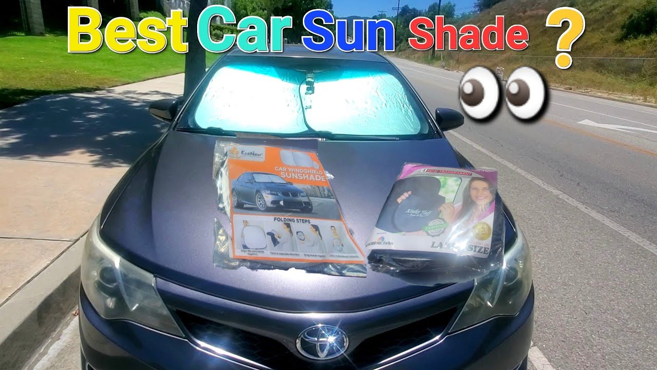 Easiest , Quickest Car Sun Shade ever ? For Windshield And Side windows ...