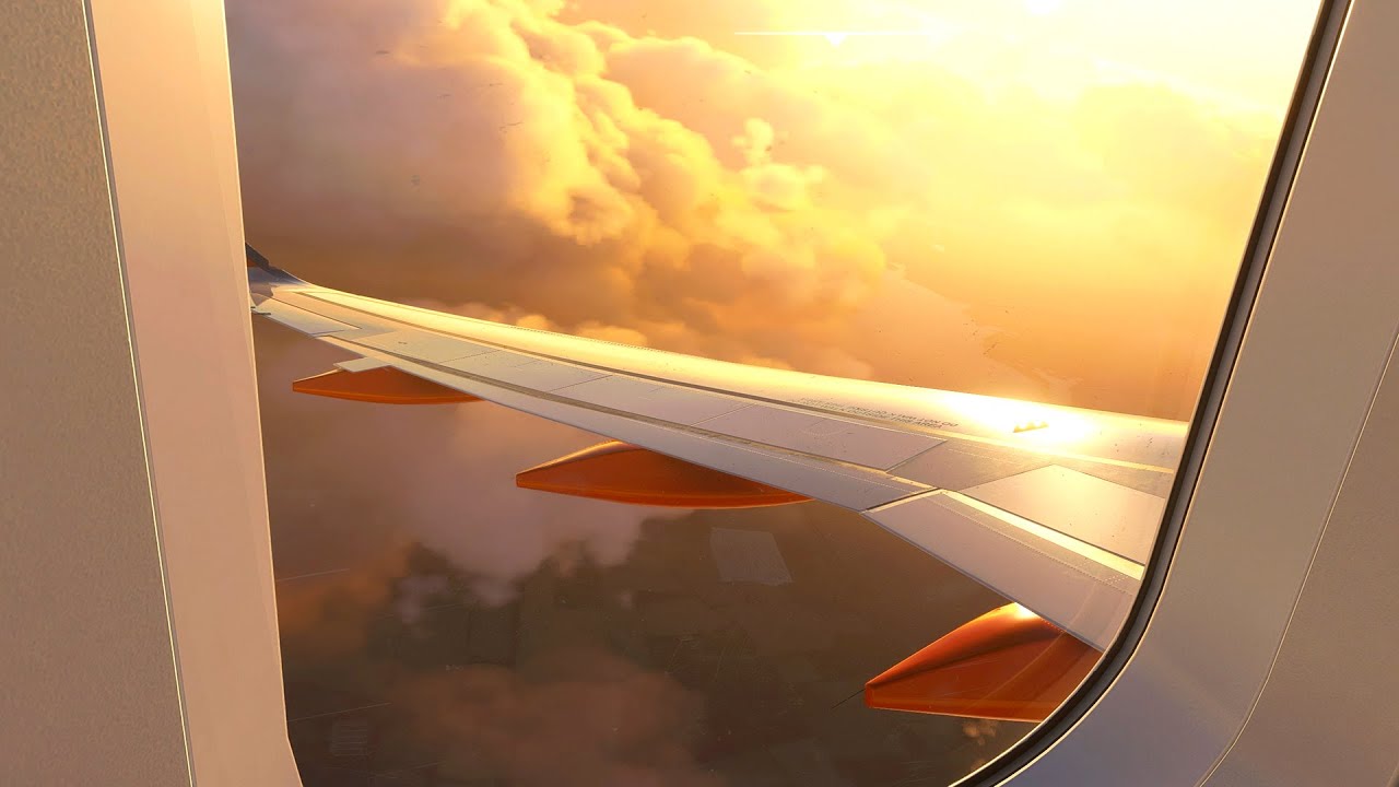 EasyJet A320neo Sunset Landing at London Heathrow [EGLL] - MSFS2020 ...