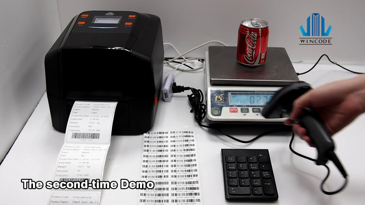 Standalone Label Printer for Food Management Application - YouTube