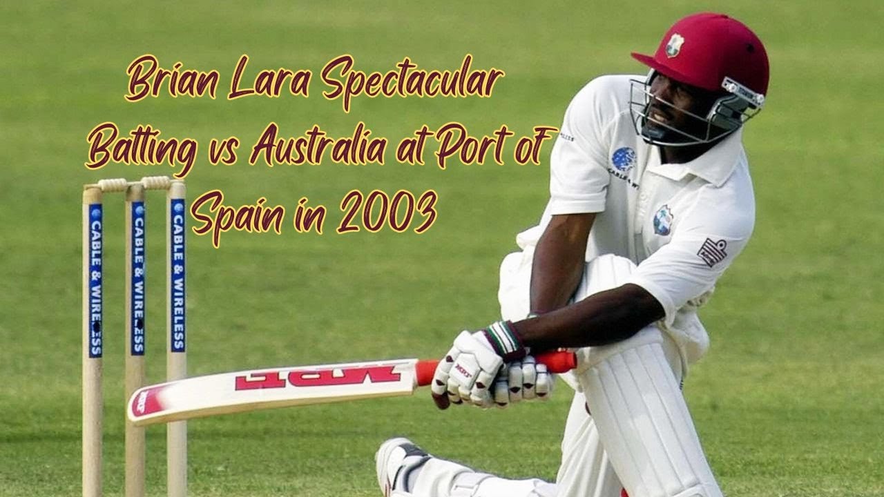 Brian Lara's Spectacular batting 91 Runs off 120 Balls vs Australia at ...