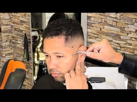 ASMR BARBER - Barber Tutorial Easiest Step biy Step MID FADE! - YouTube