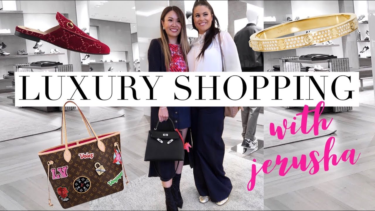 COME LUXURY SHOPPING WITH ME & JERUSHA COUTURE | LV, Gucci, Cartier ...