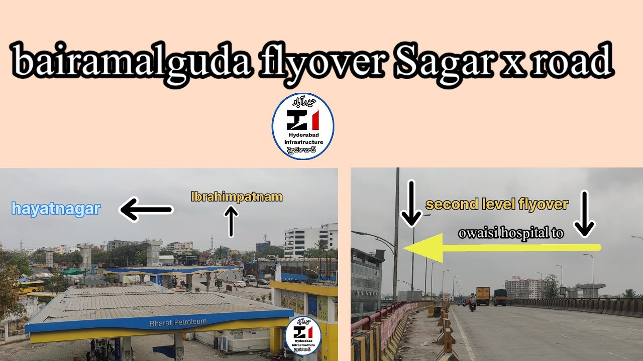 bairamalguda flyover Sagar x road Lb nagar Hyderabad #flyover #lbnagar ...