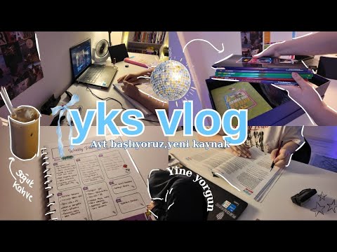 mezunlog3: Ayt çalışmaya başlıyoruz🫩#yks2027 ||evde dershane düzeni kuruyorum+ kutu açılımı
