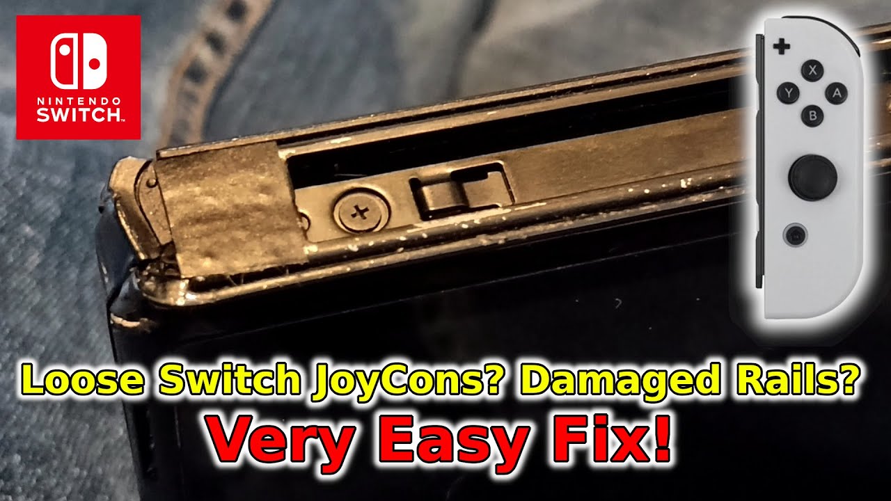 Loose Switch JoyCons? Broken Rails? Very Easy Fix! - YouTube