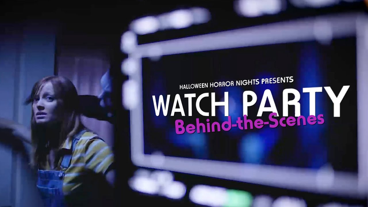 Behind-the-Scenes of the Halloween Horror Nights TV Spot "Watch Party ...