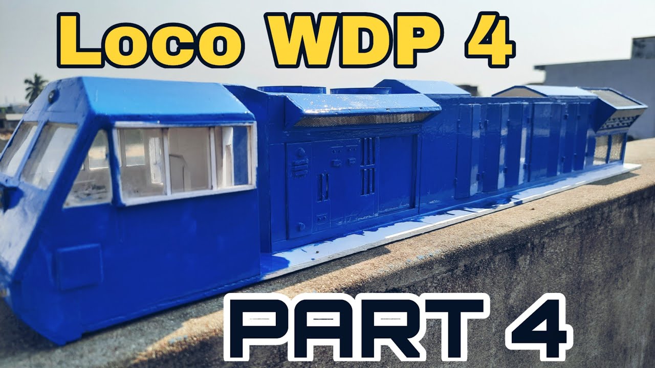 How to make a WDP4 loco engine |PART 4| WDP4 making | EMD loco engine ...