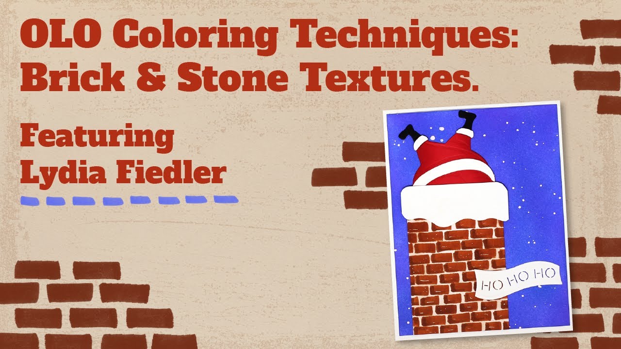 OLO Coloring Techniques: Brick & Stone Masonry by Lydia Fiedler - YouTube
