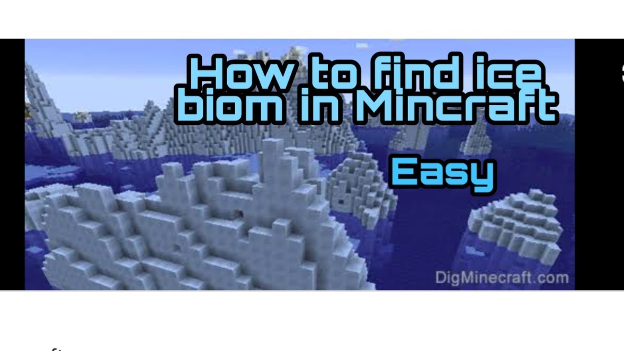 How to find ice biom in mincraft - YouTube