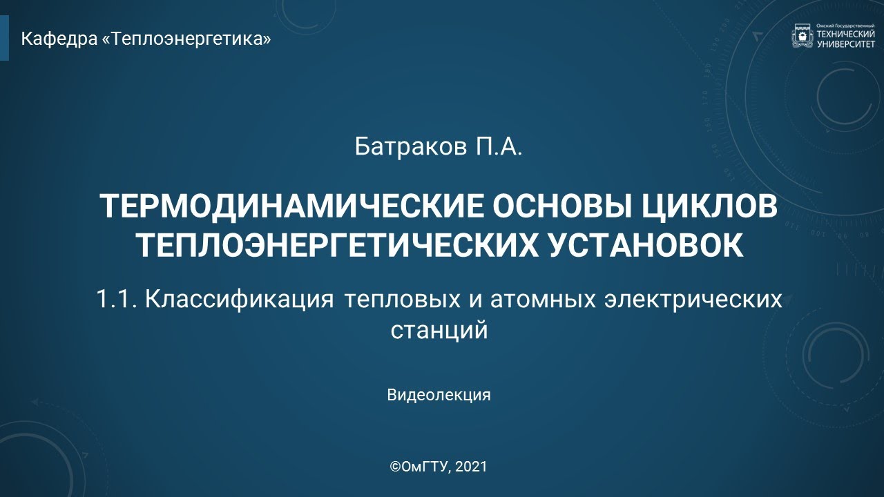 1.1. Классификация тепловых и атомных электрических станций - YouTube
