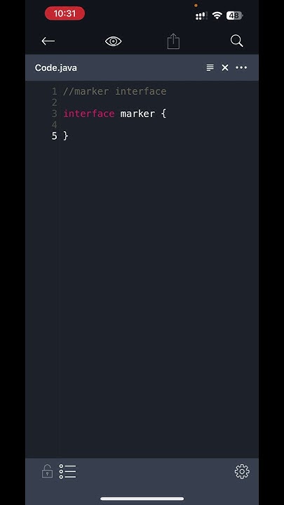 Marker interface #codewithani #java #interfaces - YouTube