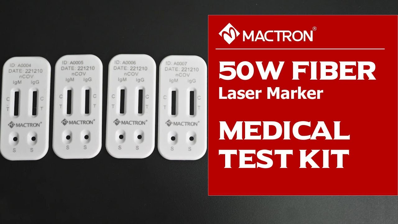 Mactron Laser | Medical Antigen Rapid Test Kit Marking CCD 50W Fiber ...