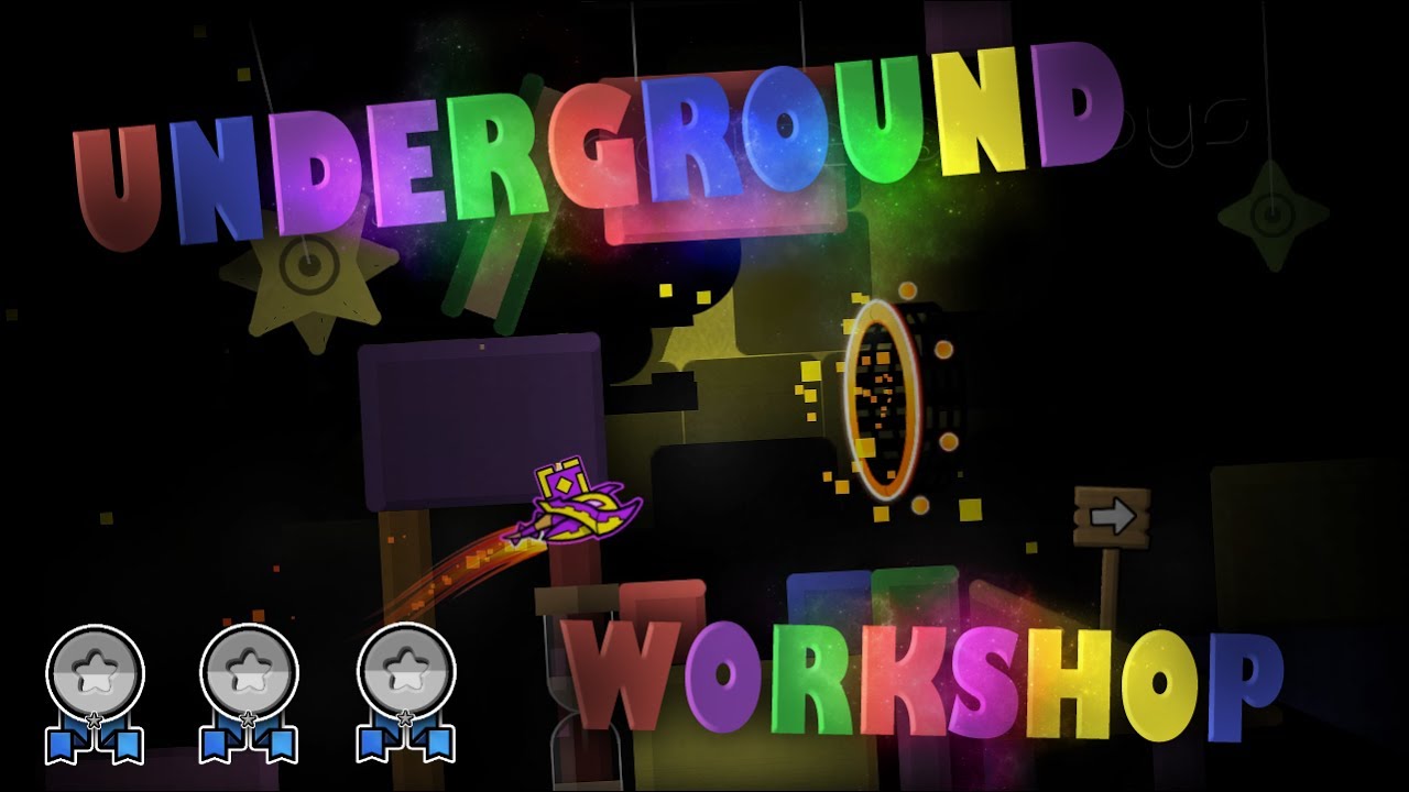 "Underground Workshop" by Knots [All Coins] | Geometry Dash 2.1 - YouTube