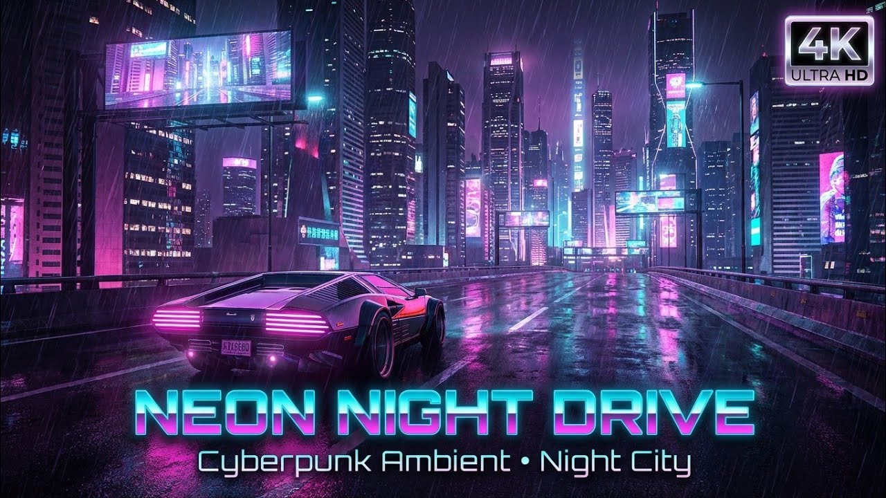 Cyberpunk Night City Ambient 🌌 | Dystopian Electronica for Focus ...