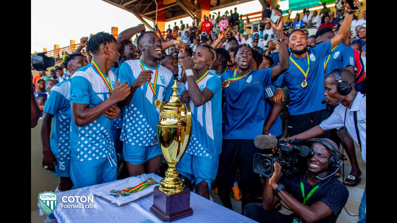 Coton FC, champion de la Super ligue pro saison 2023-2024 - YouTube
