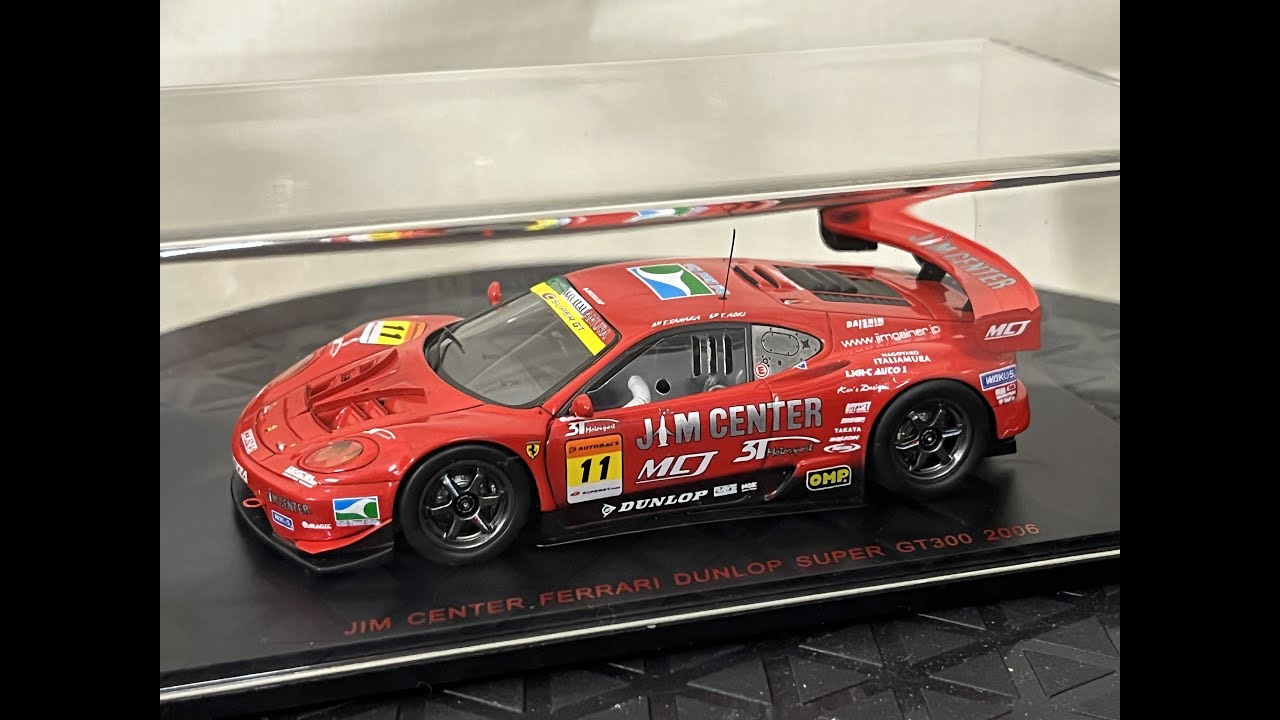 EBBRO JIM CENTER Ferrari DUNLOP SUPER GT300 2006 RED 43868 フェラーリ ダンロップ ...